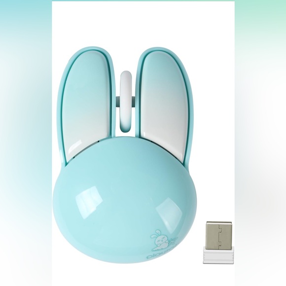 Other | Rabbit Wireless Mouse Cute Animal Bunny Shape Kawaii Mouse Silent | Poshmark